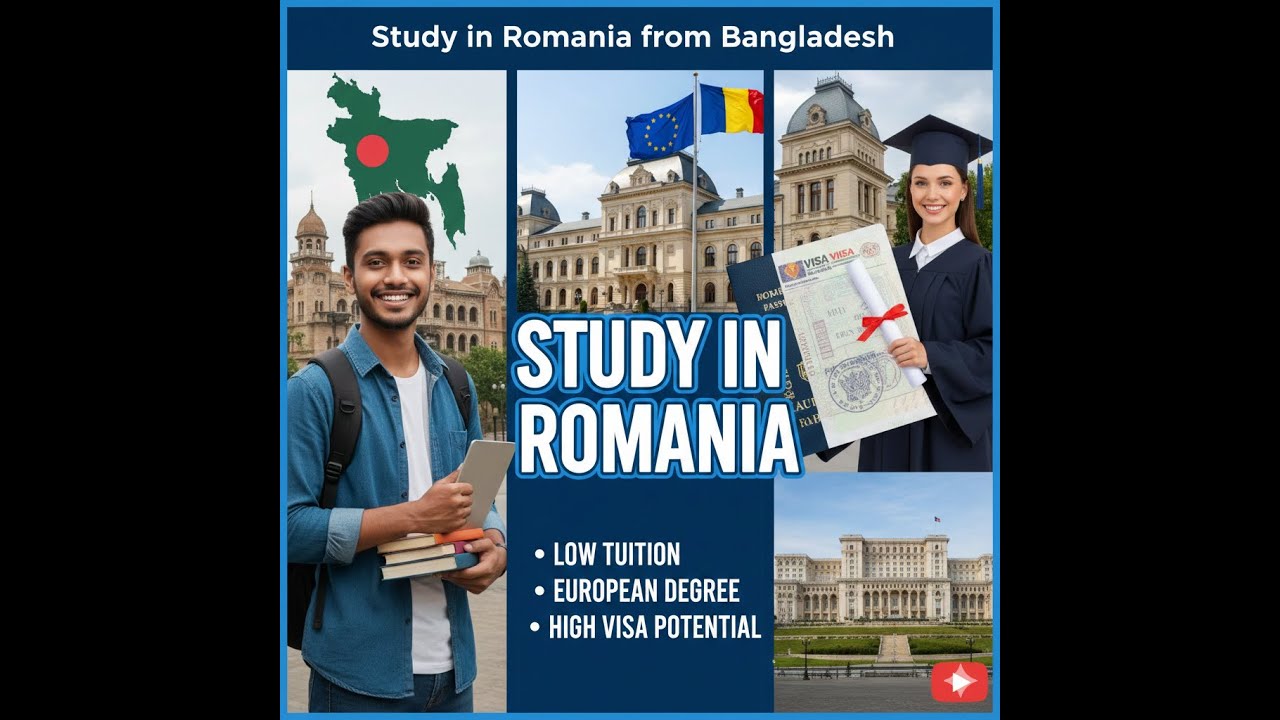Study in Romania from Bangladesh | Romania Student Visa 2026 - YouTube