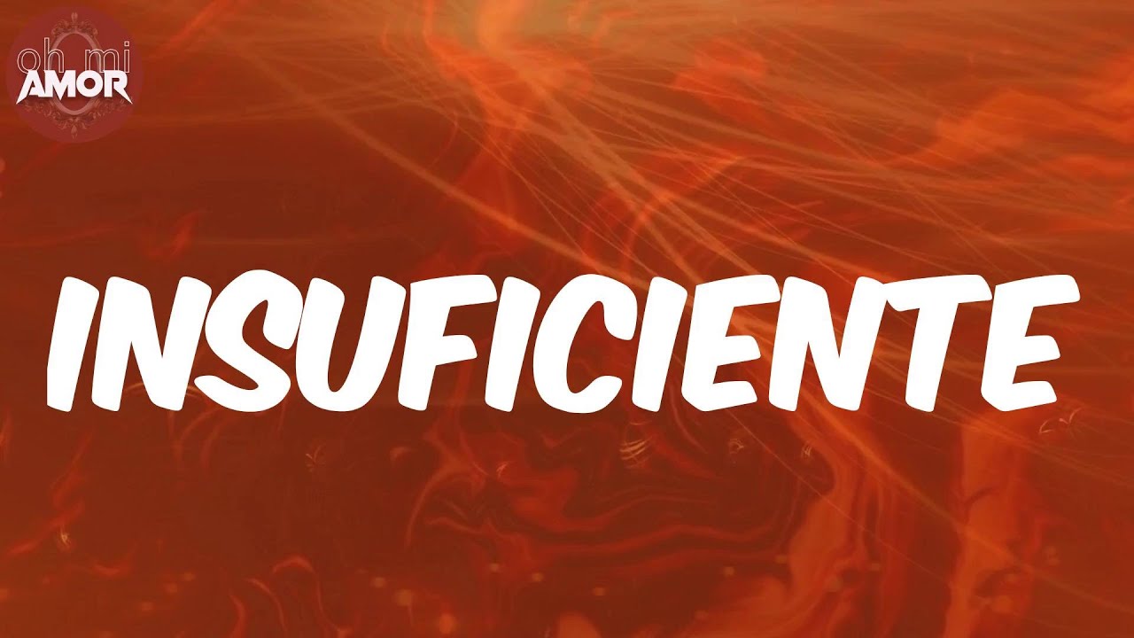 Insuficiente - Sael (Lyrics/Letra) - YouTube