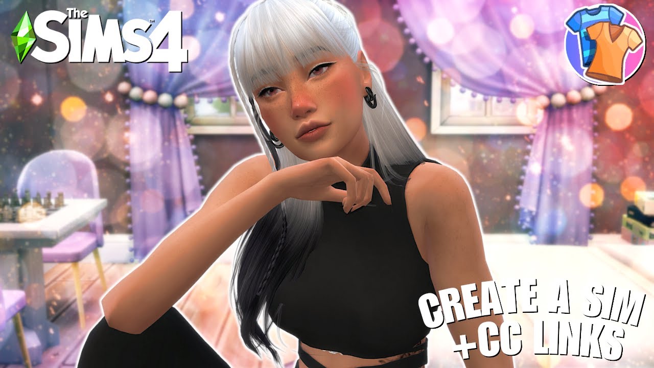 I FELT INSPIRED TO MAKE A SIM 🤩 | SIMS 4 CREATE A SIM WITH CC LINKS ...