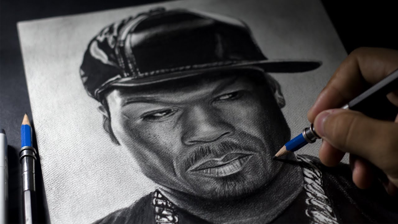 50 CENT DRAWING by: Joss - YouTube