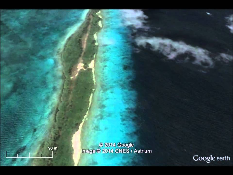 Aruba Mangroves Google Earth flyby West to East - YouTube