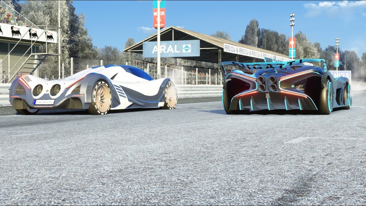Bugatti Bolide Cockpit vs Devel Sixteen at Monza Full Course - YouTube