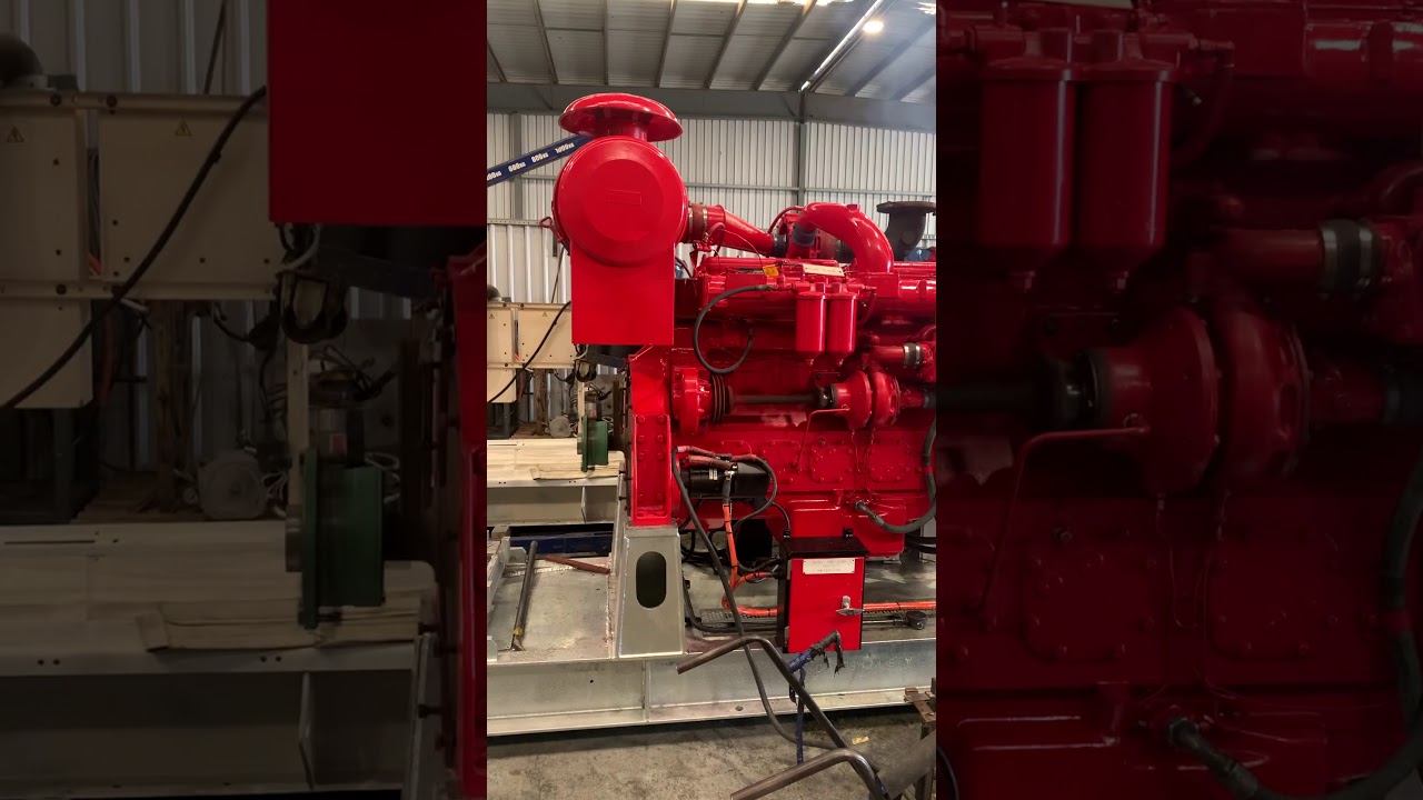 Dorman 6QT Diesel Engine Running - YouTube