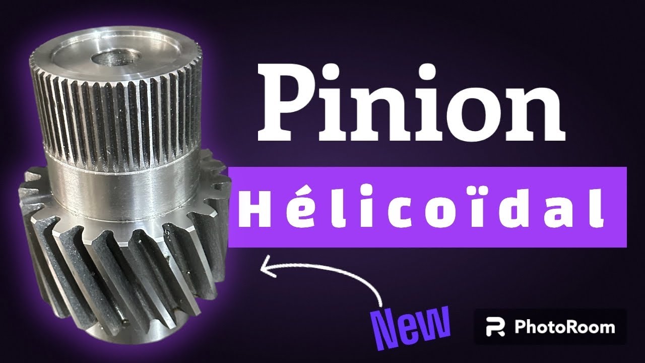 Taillage pignon hélicoïdal M5 19*/. صناعة ترس حلزوني Helical pinion ...