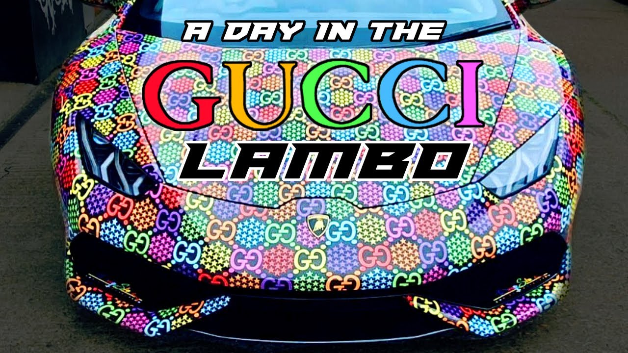 GUCCI LAMBORGHINI #WRAPSTARZ #CARWRAPPING - YouTube