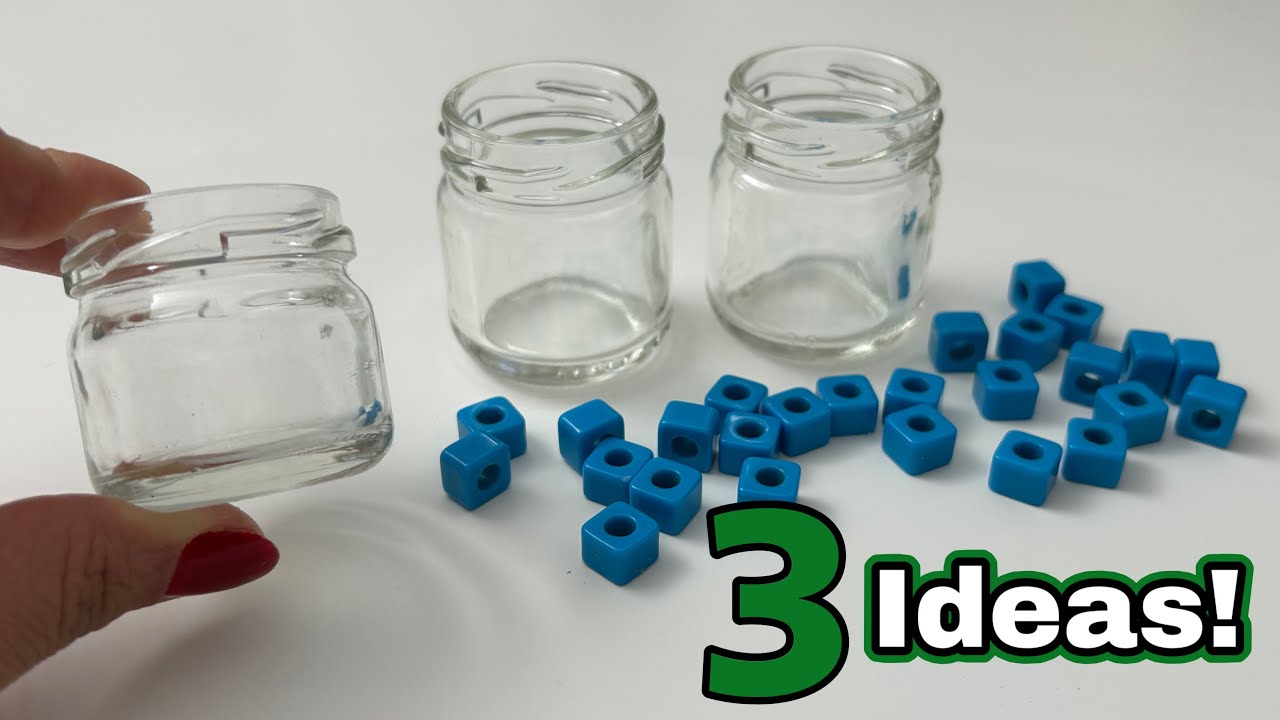 Look What I Did With Tiny Glass Jars! 3 Super Recycling Ideas! - YouTube