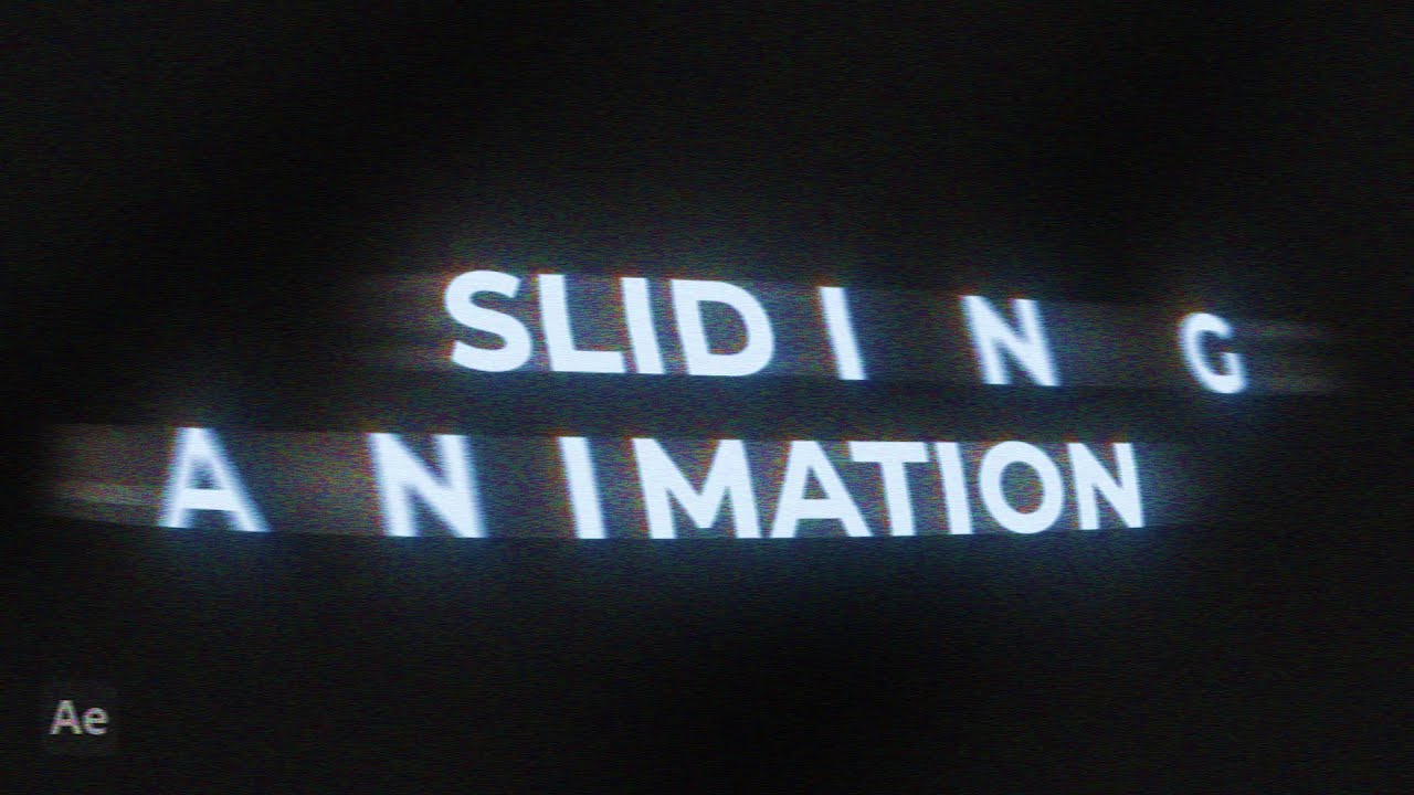 Create Letters Slide In and Out Animation in After Effects - YouTube