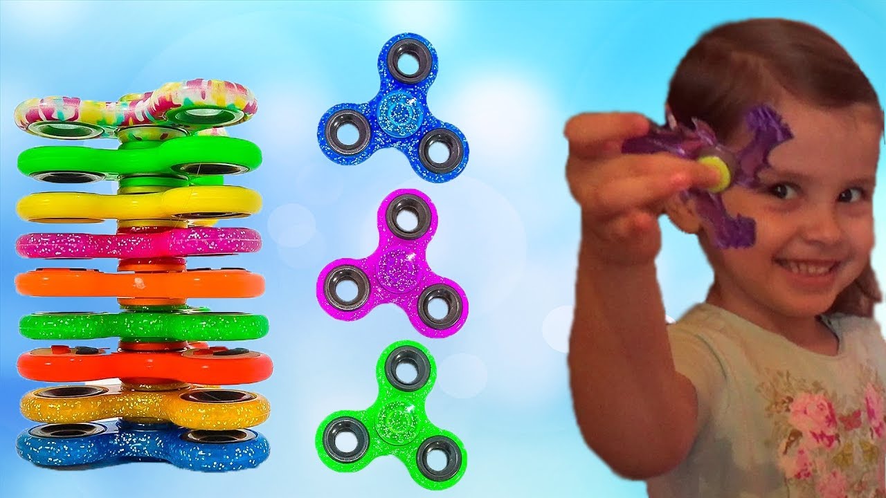 Learn Colors with Fidget Spinners / Finger Family song video - YouTube