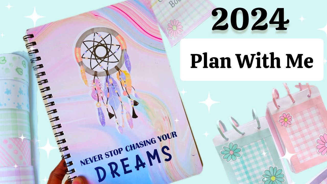 2024 Plan With Me | 2024 January Bullet Journal Setup| Planner Ideas ...