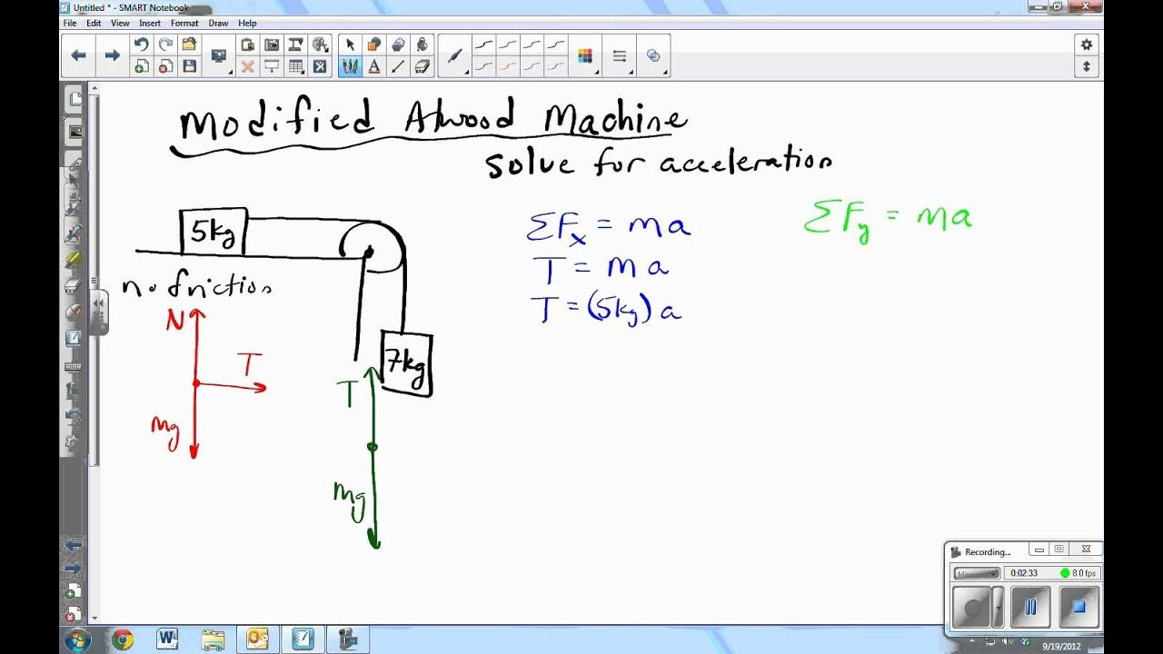 Modified Atwood Machine - YouTube