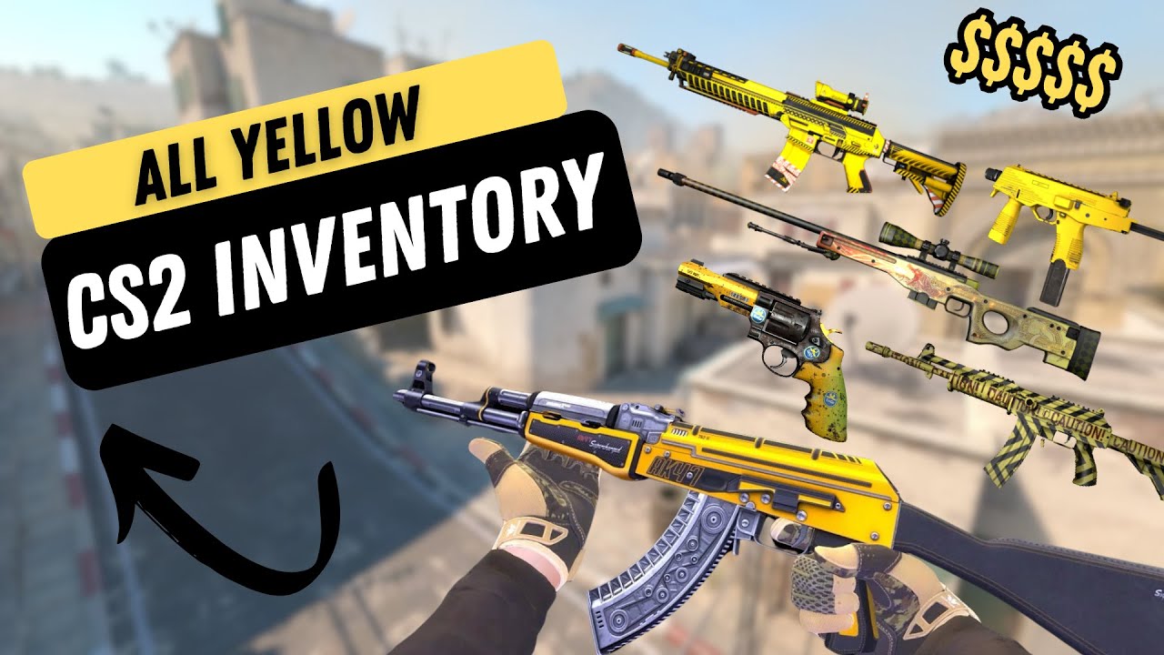 Full YELLOW CS2 & CS:GO Loadout (Cheap, Budget and Expensive) - YouTube