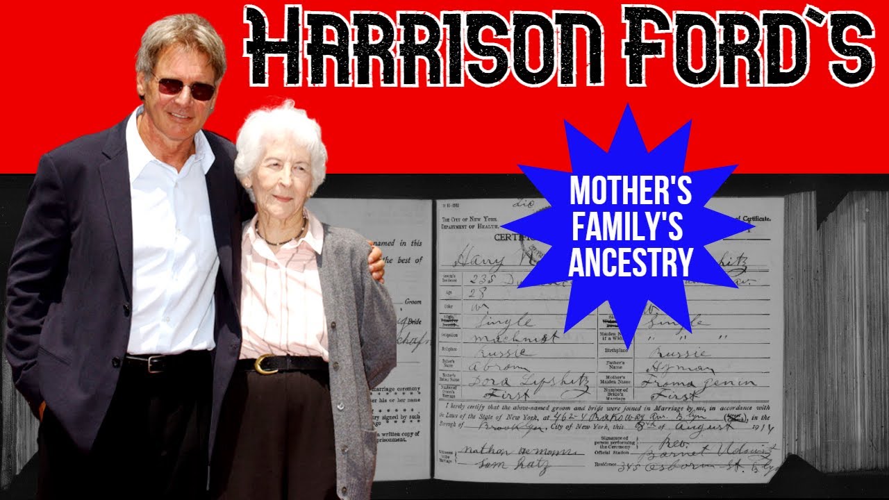 Genealogy of Harrison Ford | Famous Jews - YouTube