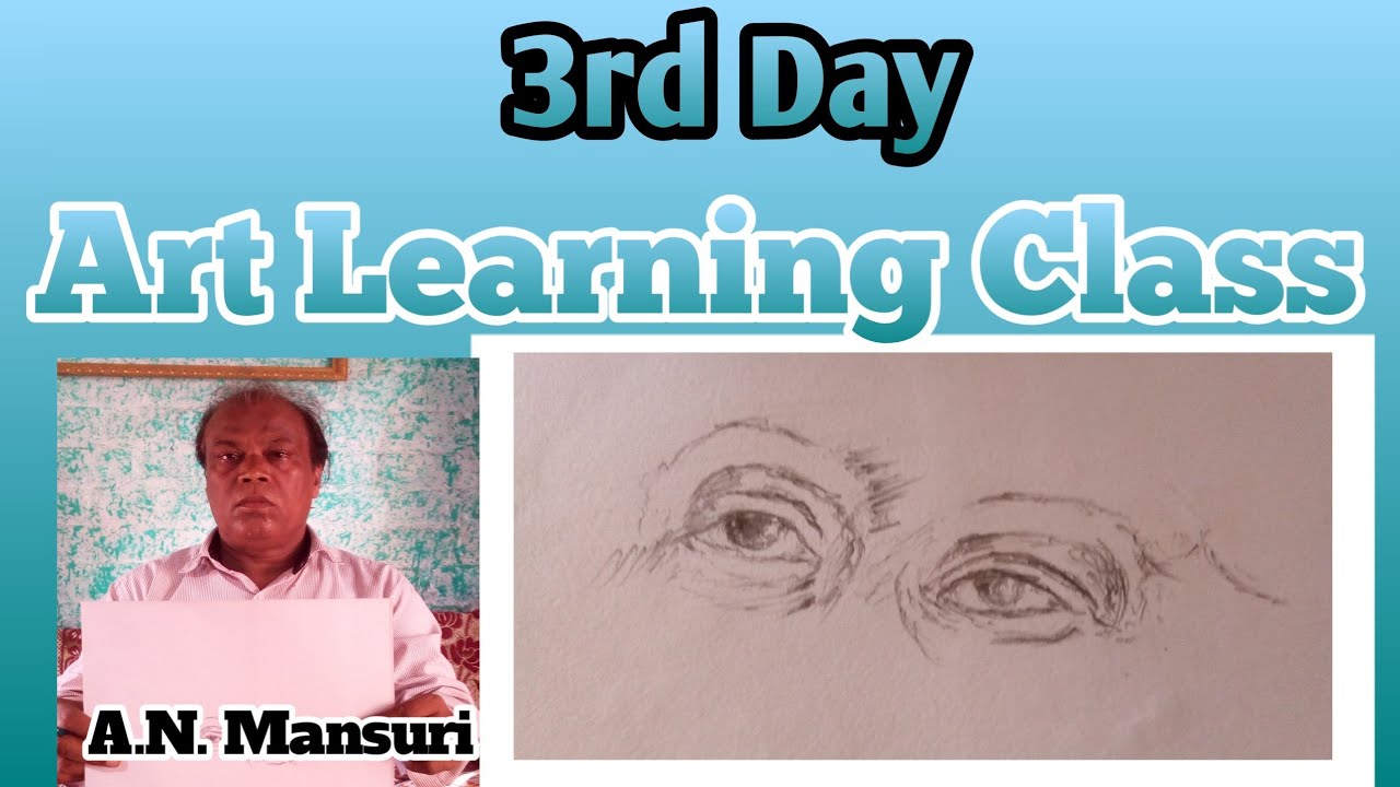 Art Learning Class 3rd Day , How to make eye combination - YouTube