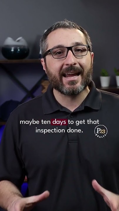 Make sure you can get your inspection done within 7 days of going under contract! - YouTube