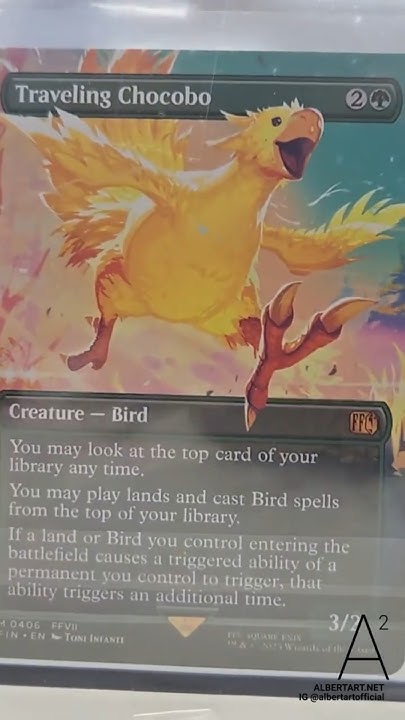 TRAVELING CHOCOBO FINAL FANTASY MAGIC THE GATHERING #mtg #magicthegathering #finalfantasy # ...