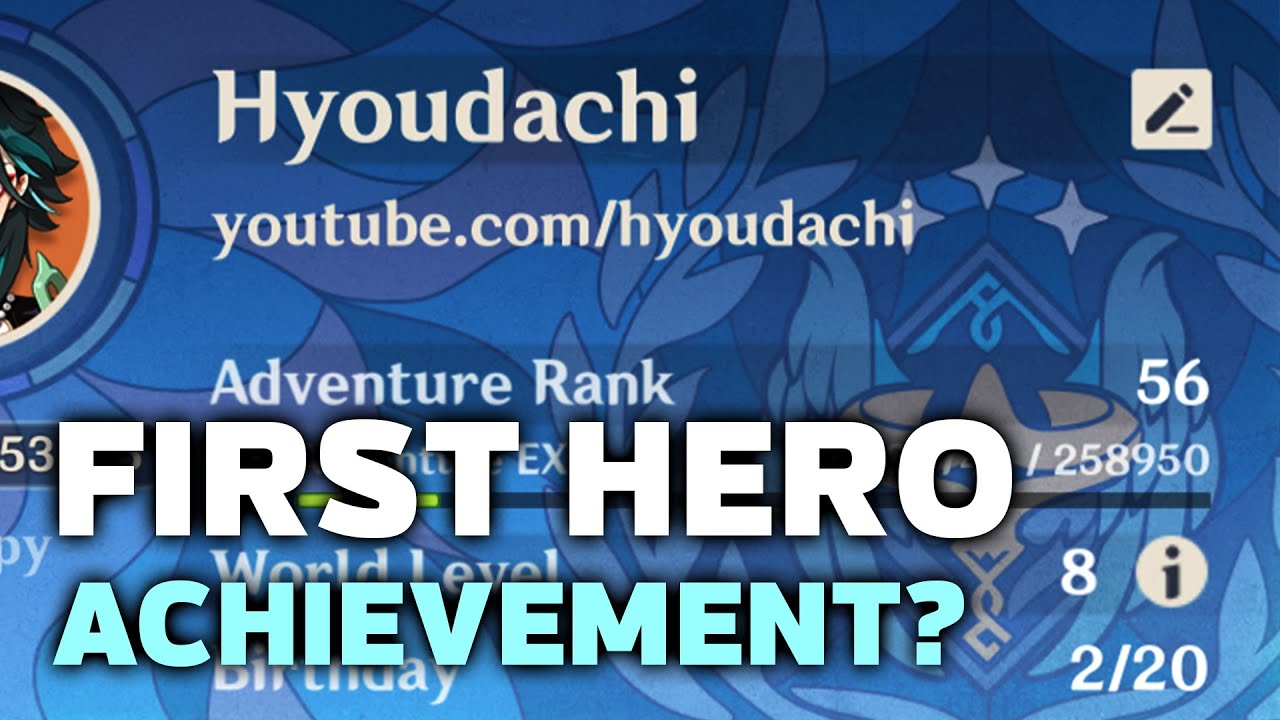 First Players to receive the HERO Achievement? (Genshin Impact) - YouTube