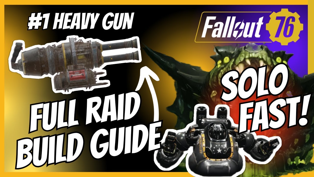 FULL RAID Ghoul ! #1 VATS Heavy Gunner Pepper Shaker Build Guide ...