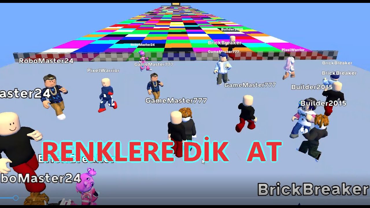 Stand on the Right Color! ROBLOX renklere dikkat - YouTube