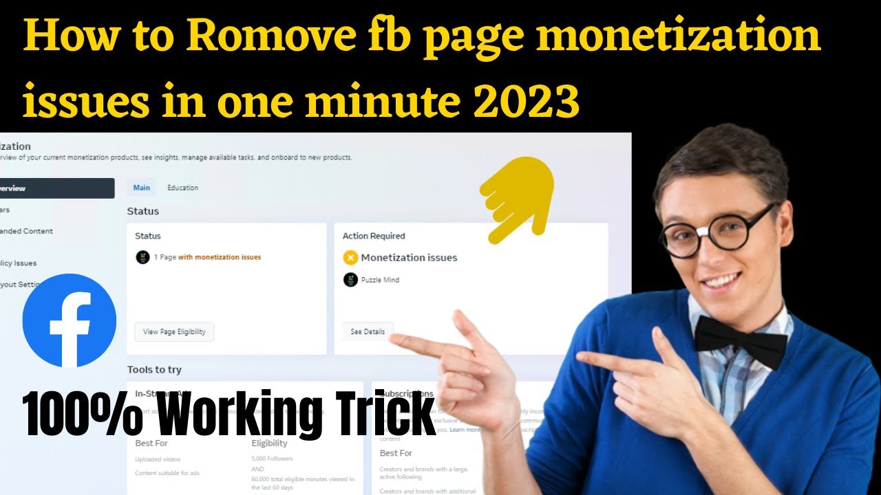 How to Remove Monetization issues on Facebook | How to Solve Facebook ...