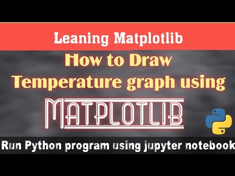 How to draw temperature graph through matplotlib - YouTube