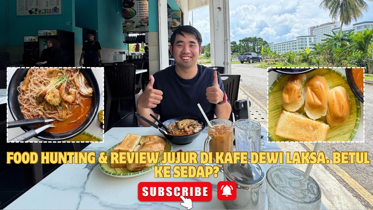 Vlog Food Hunting & Review Jujur di Kafe Dewi Laksa. Betul Ke sedap ...