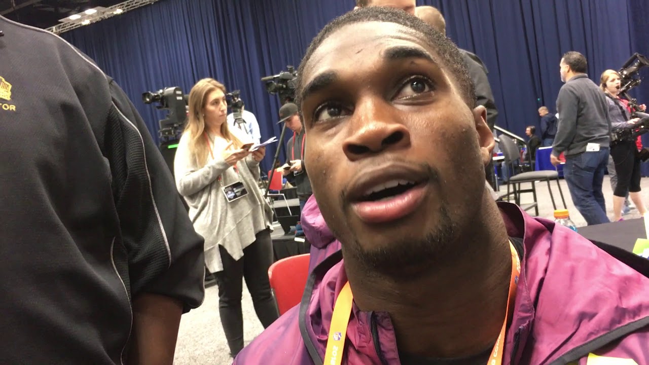 Wisconsin LB Leon Jacobs at NFL combine - YouTube