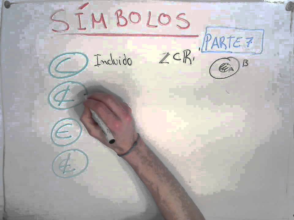 Símbolos Matemáticos Parte 7 || Incluido, no incluido, pertenece y no ...