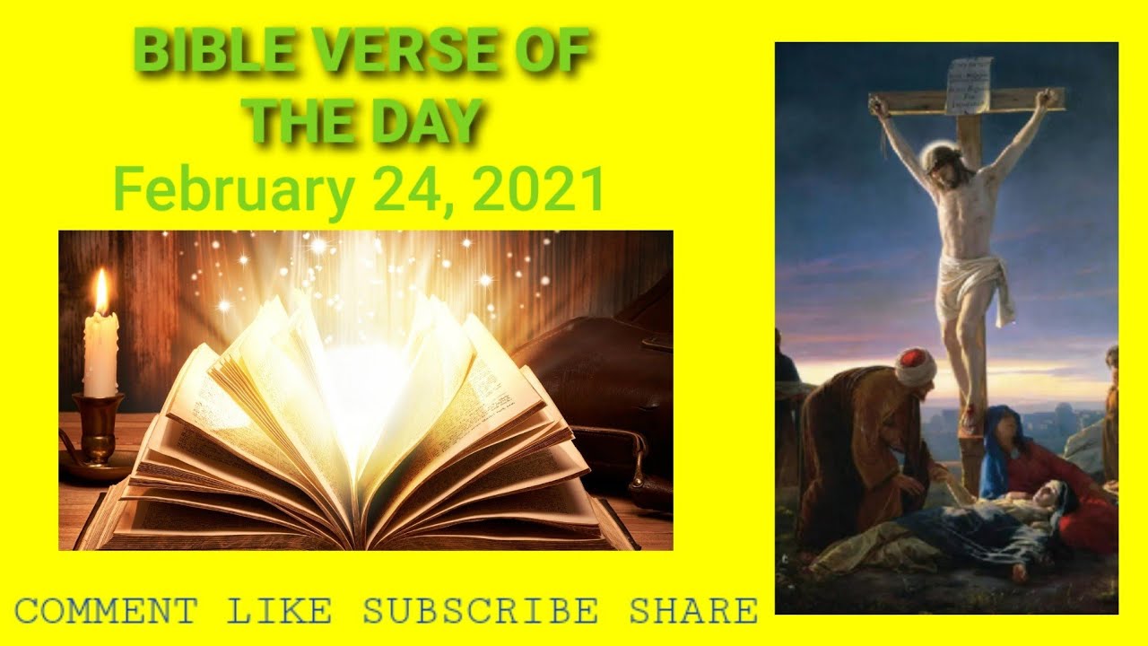 BIBLE VERSE OF THE DAY || February 24, 2021 - YouTube