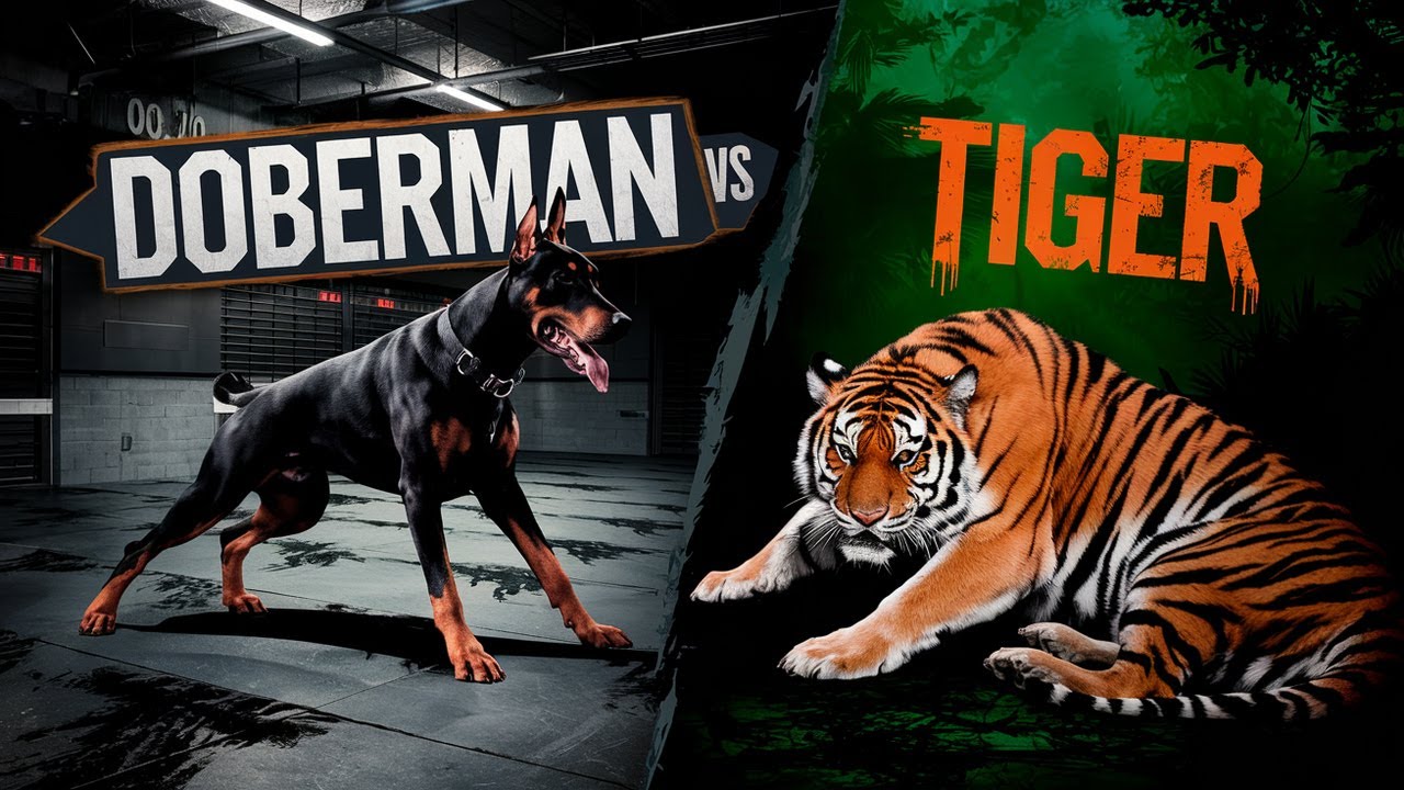 Doberman vs Tiger – Can a Guard Dog Defend Itself - YouTube