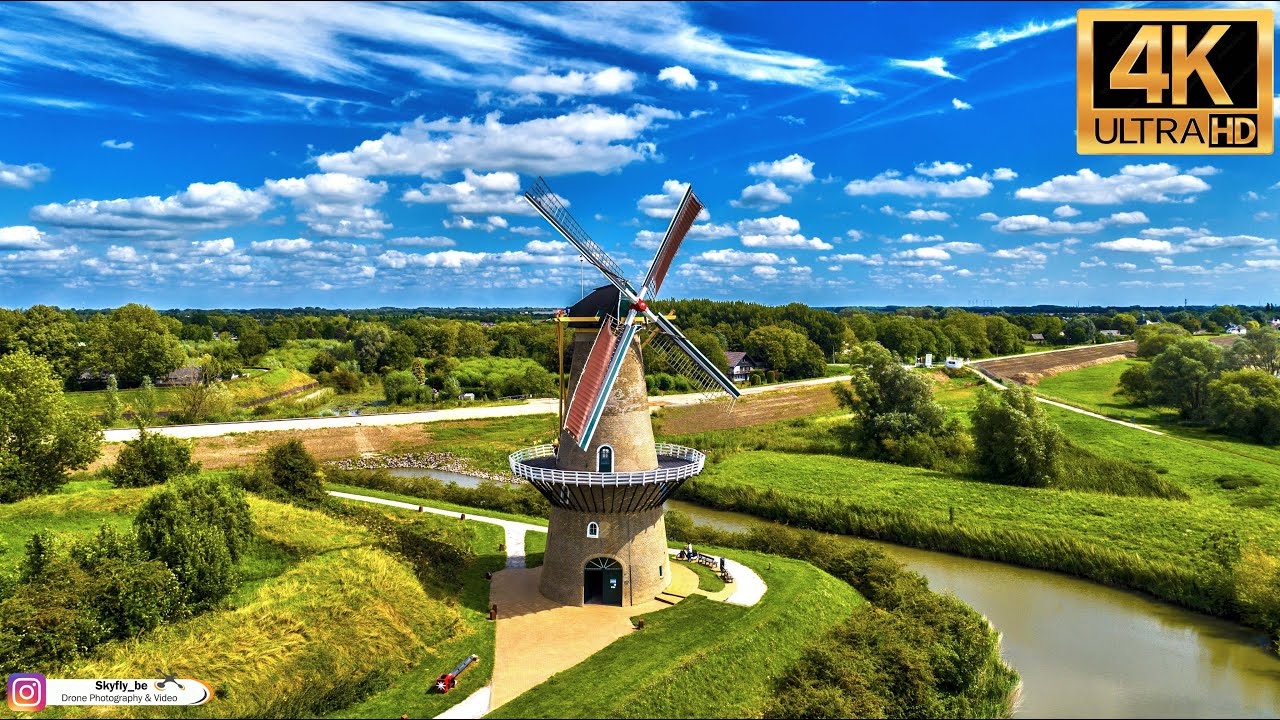Windmill " Corn Mill de Hoop" (Gorinchem - The Netherlands) - Drone ...