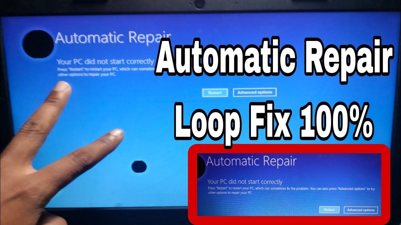 [SOLVED] Automatic Repair Loop in Windows Laptop/PC | Startup Repair ...