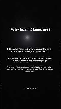 C the mother of all programming language 👑 - YouTube