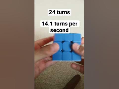 Turning Rubik’s cubes EXTREMELY FAST (TPS over 13, multiple algorithms) #cubing - YouTube