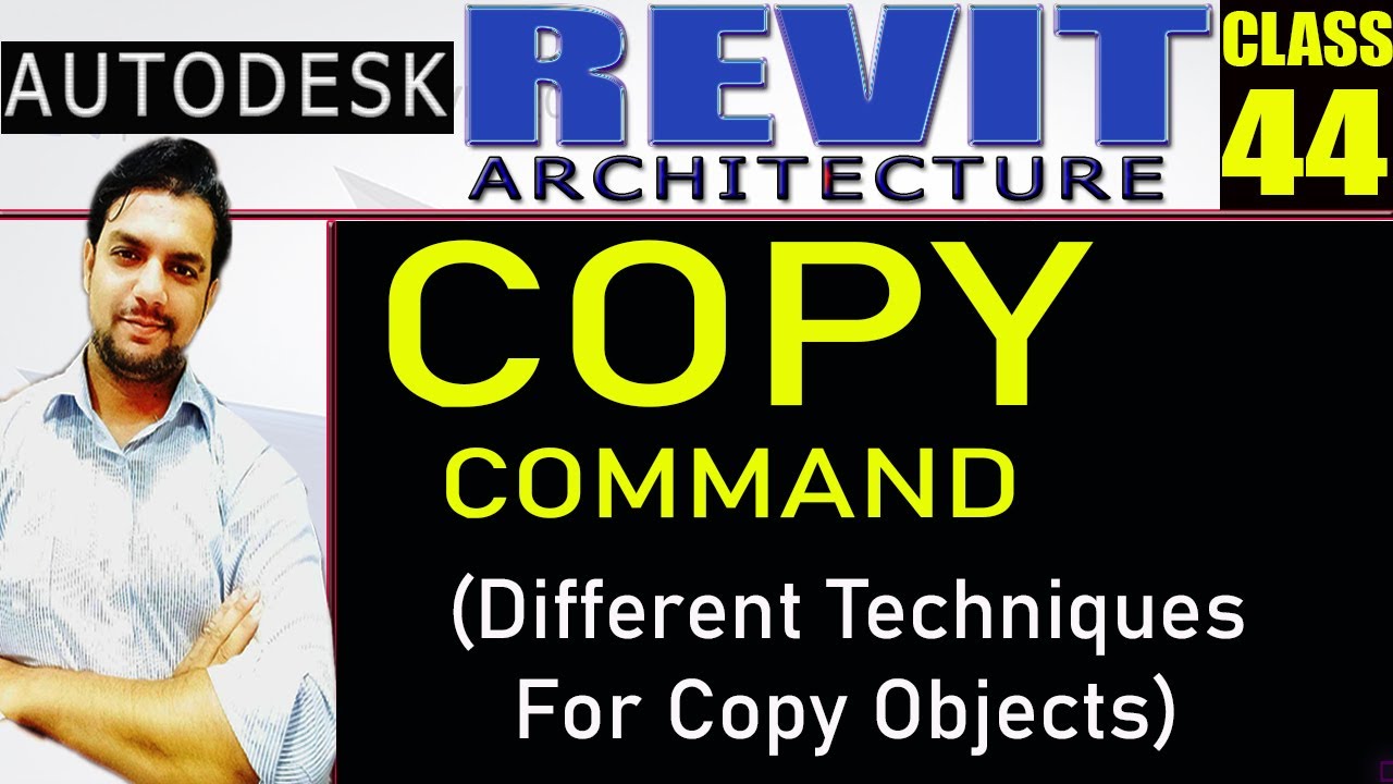 REVIT |44 Copy Command in Revit Architecture |Cad Tutorials By Yasir ...