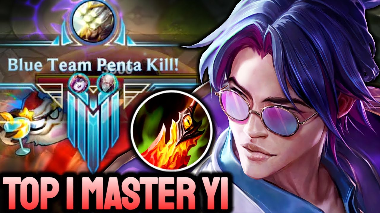 WILD RIFT MASTER YI PENTAKILL! - TOP 1 MASTER YI GAMEPLAY - EX ...