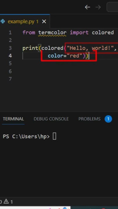 How to print coloured text on the terminal in Python - YouTube