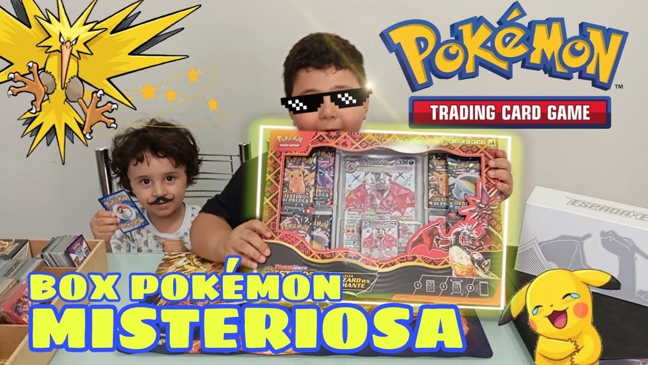 POKÉMON TCG - BOX CHARIZARD SHINY EX / COLEÇÃO DESTINOS DE PALDEA - YouTube