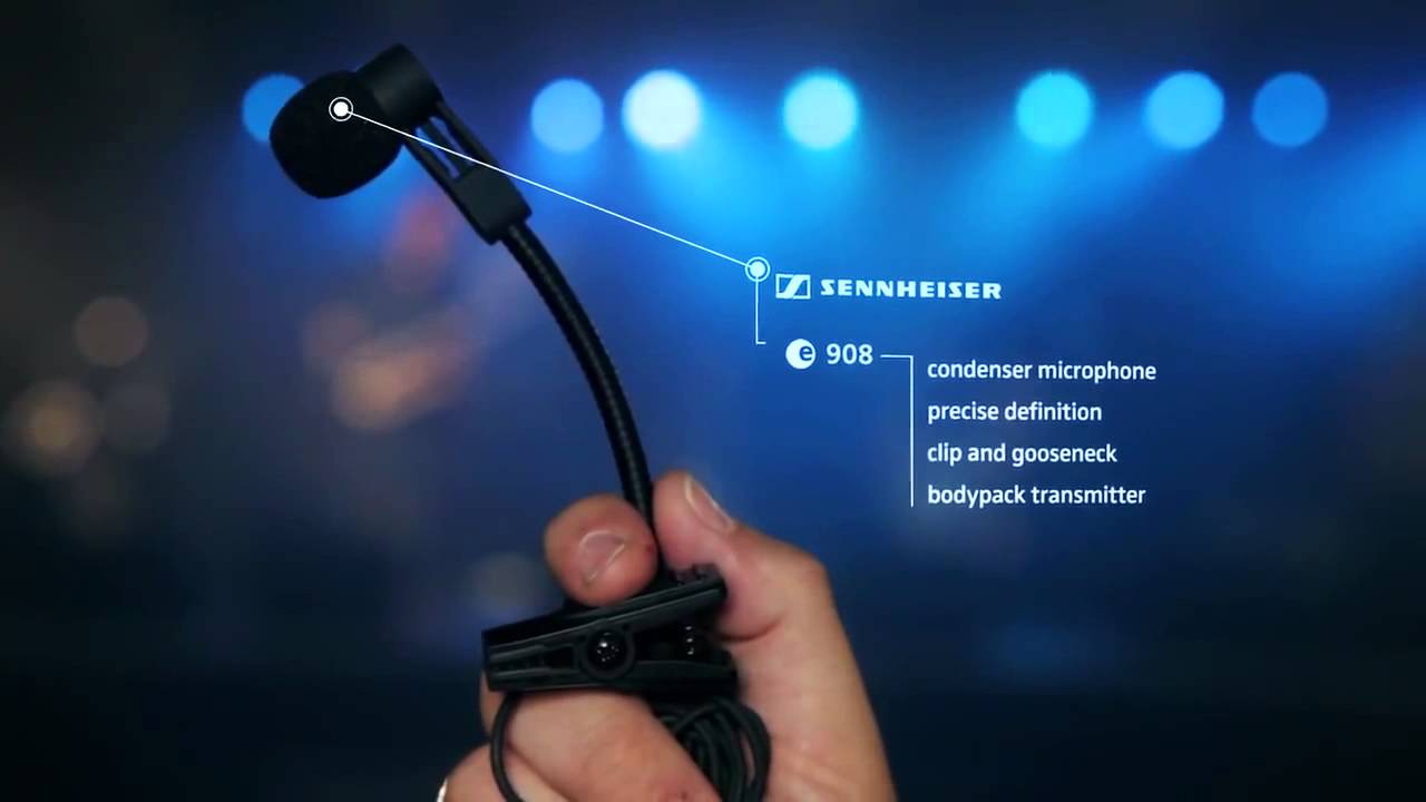 SENNHEISER e908 - Micrófono de Condensador Para Vientos de Metal - YouTube