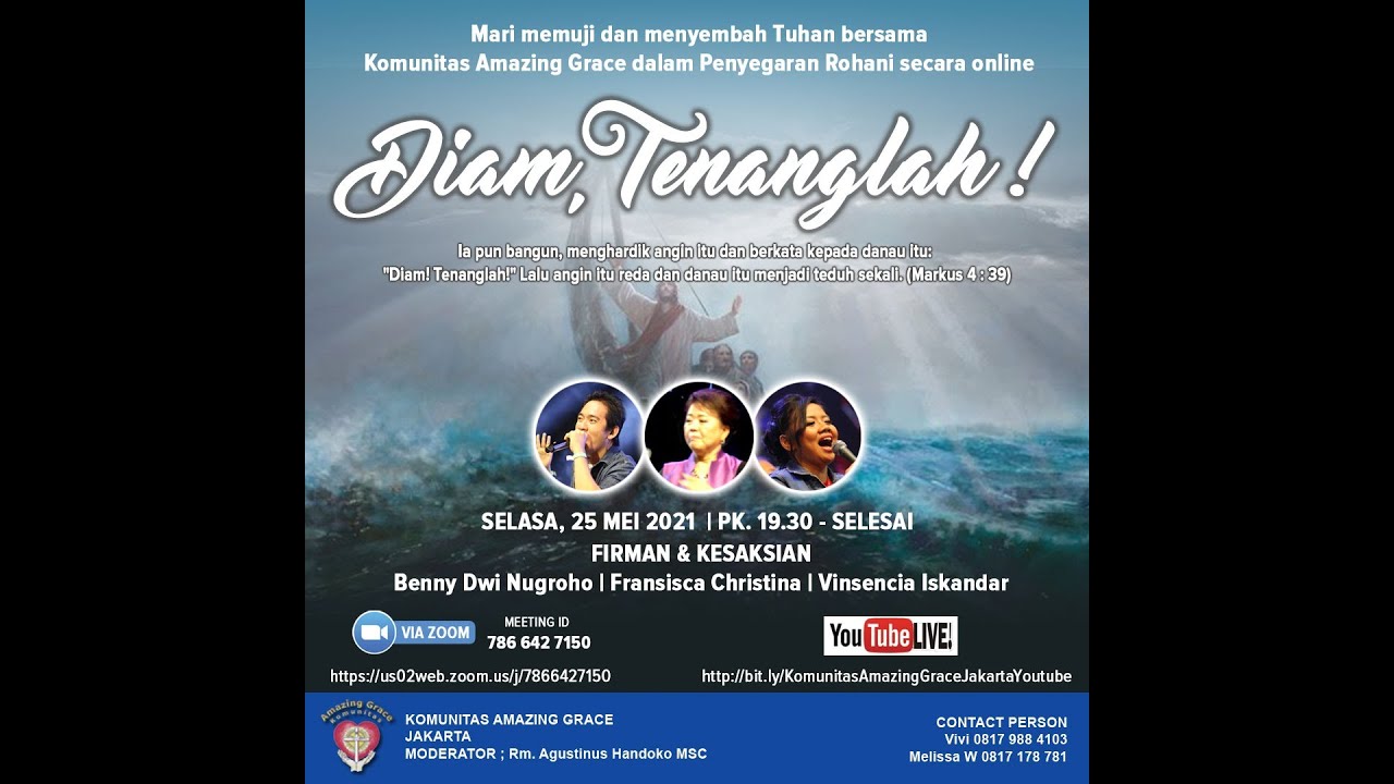 Persekutuan Doa Komunitas Amazing Grace Mei 2021 - YouTube