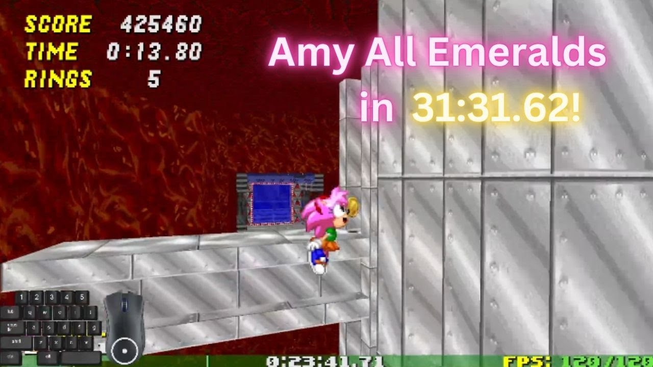 SRB2: Amy All Emeralds WR in 31:31.62! [V. 2.2.14] - YouTube