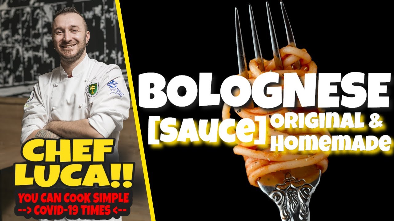 Homemade Bolognese Sauce Recipe | Chef Luca On How To Make Original ...