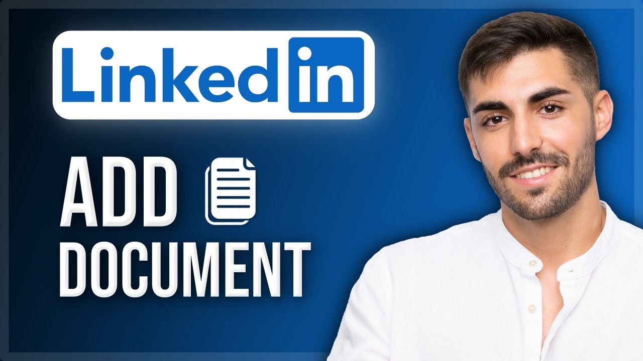How to Add a Document on LinkedIn - YouTube