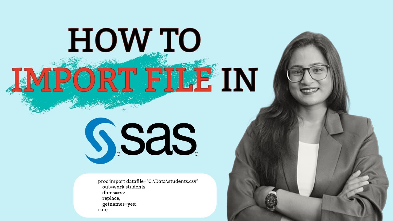 PROC IMPORT Tutorial in SAS | Import Excel & CSV | Base SAS - YouTube