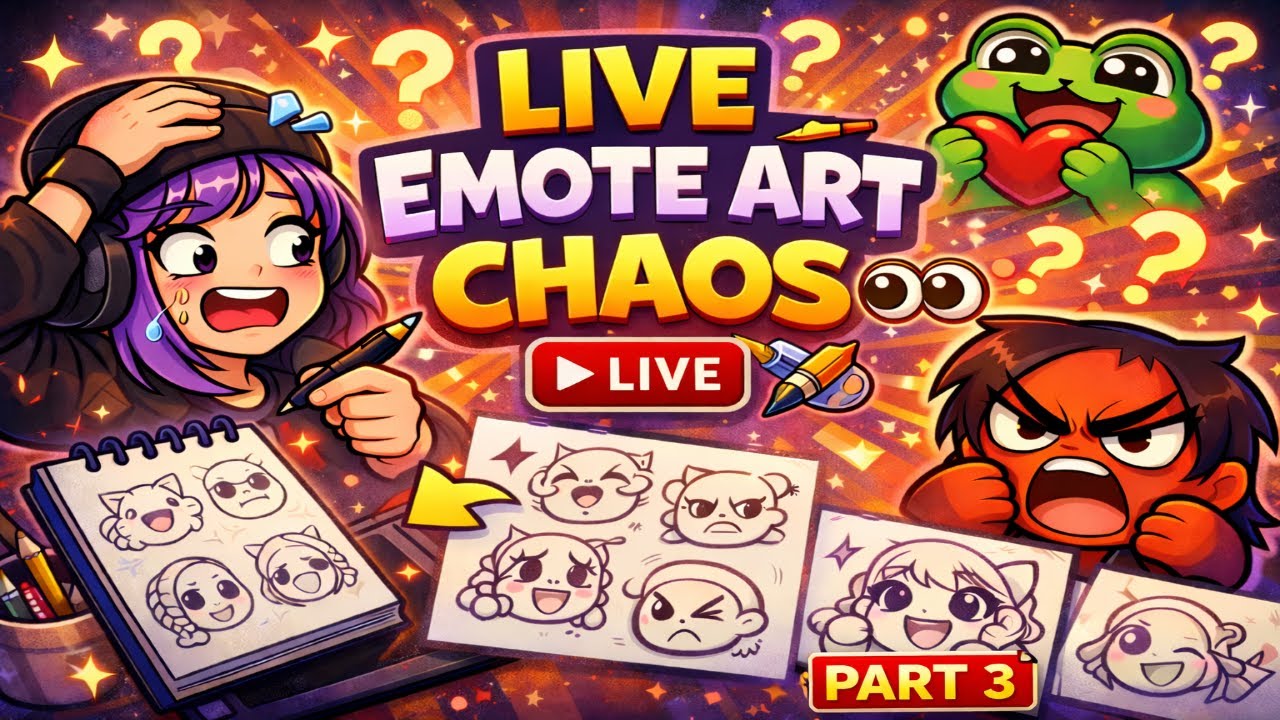 🎨 LIVE Emote Art Chaos 👀 - YouTube