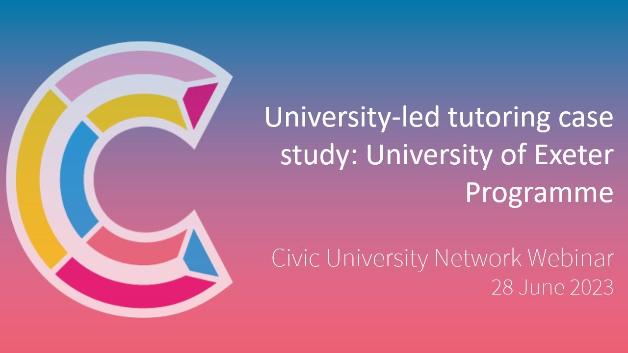 University-led tutoring case study: University of Exeter Programme ...