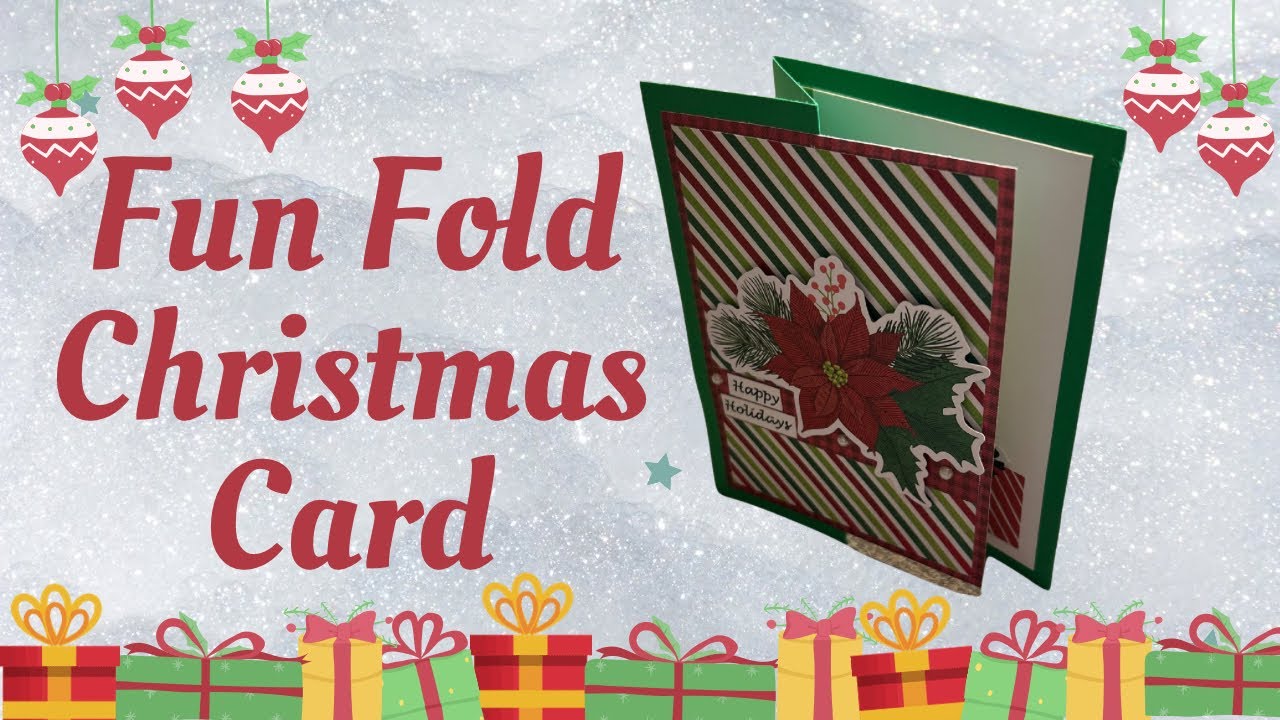Fun Fold Christmas Card that even beginners can make! #fancyfoldcards # ...