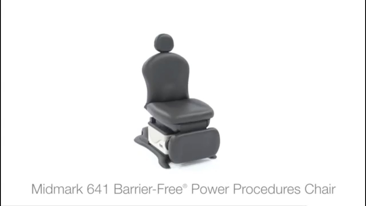 Midmark 641 Power Procedures Chair - Chair Arms - YouTube