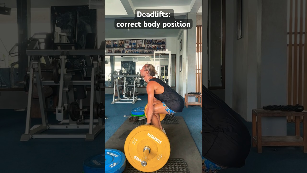 Deadlifts: correct body position 💪 - YouTube