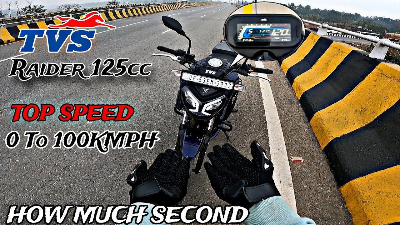 Finally NEW TVS RAIDER Top Speed Test, All Gear Top Speed Highway Speed ...