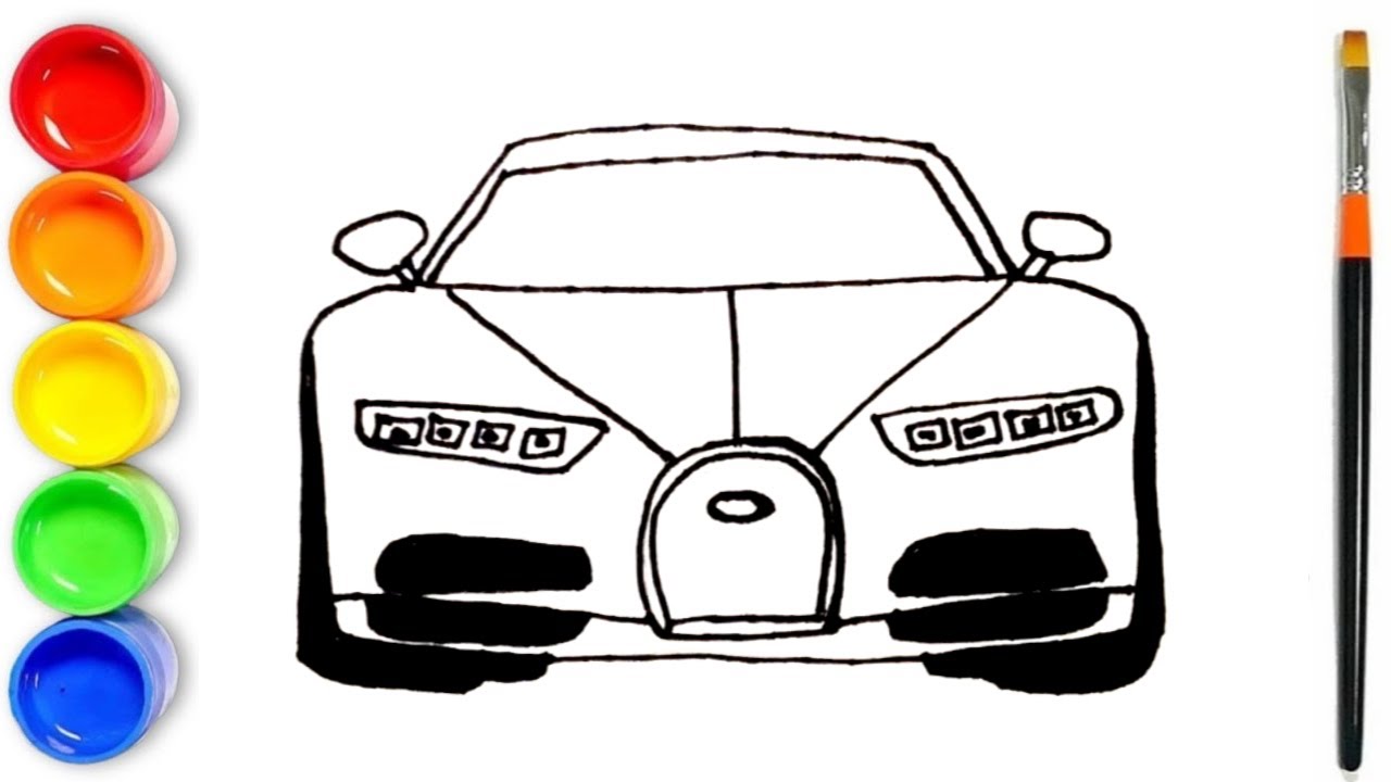 How to draw a Bugatti - Bugatti Drawing - YouTube